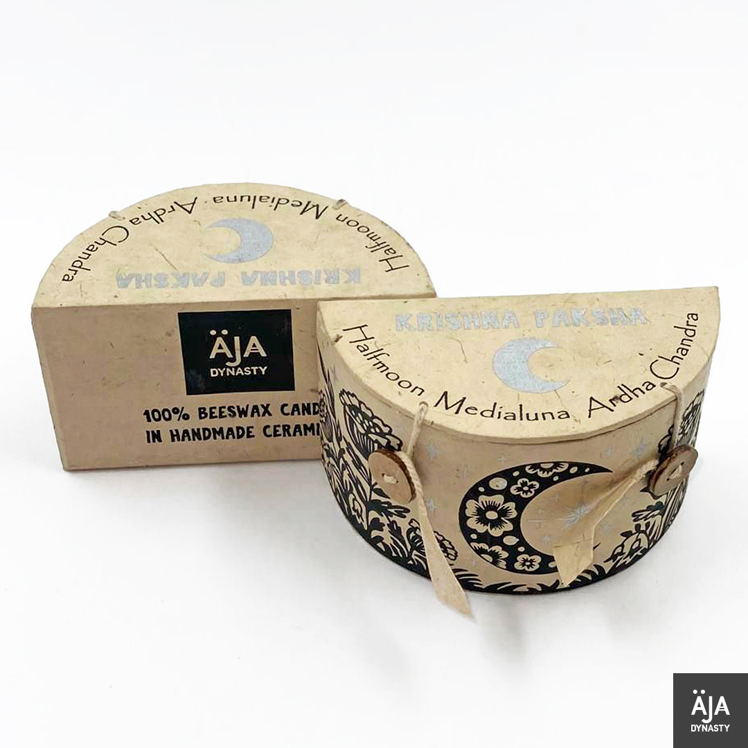 Medialuna Krishna Paksha (Waning Moon) Candle - Äja Dynasty